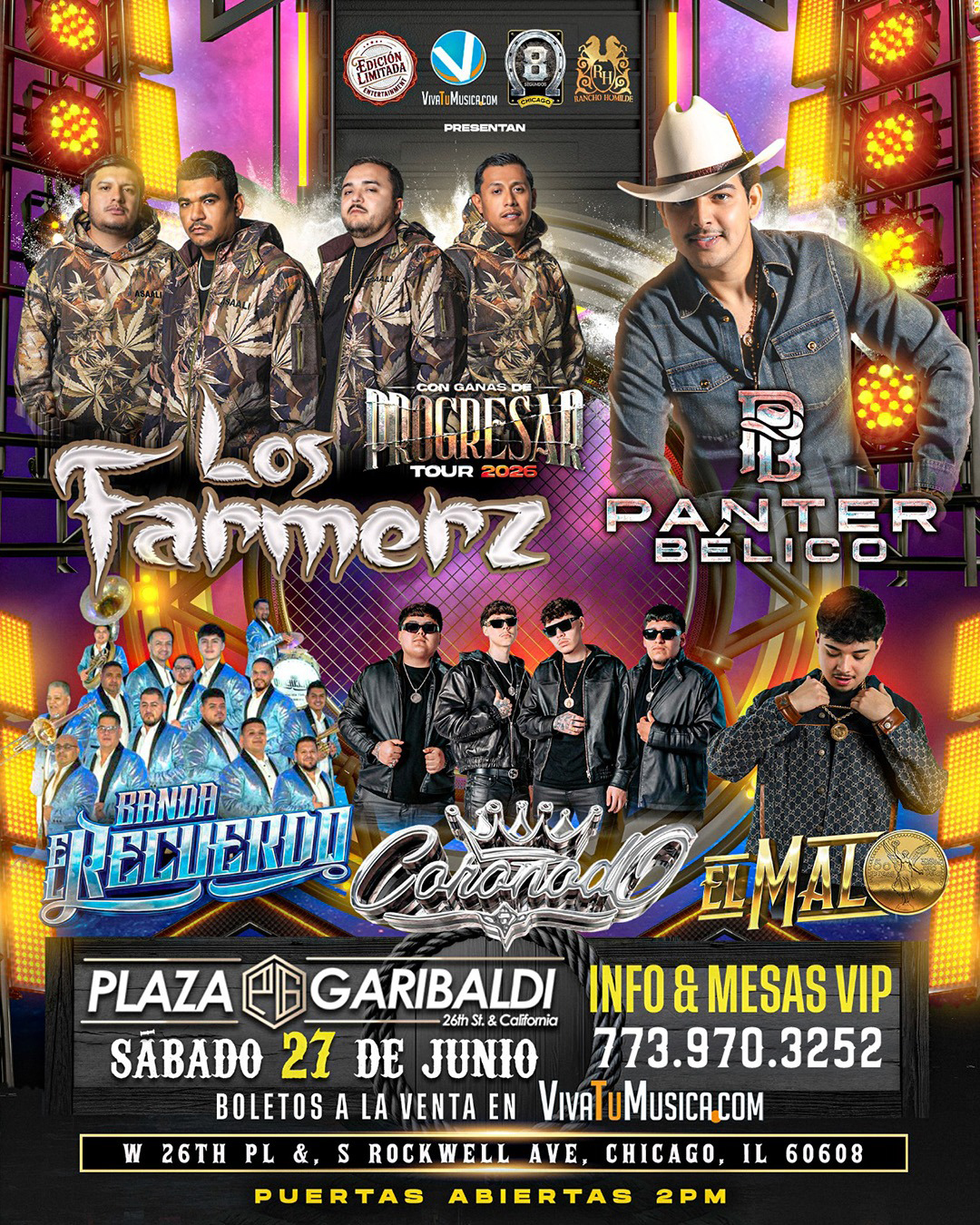 Los Farmerz & Panter Belico – Plaza Garibaldi – VivaTuMusica